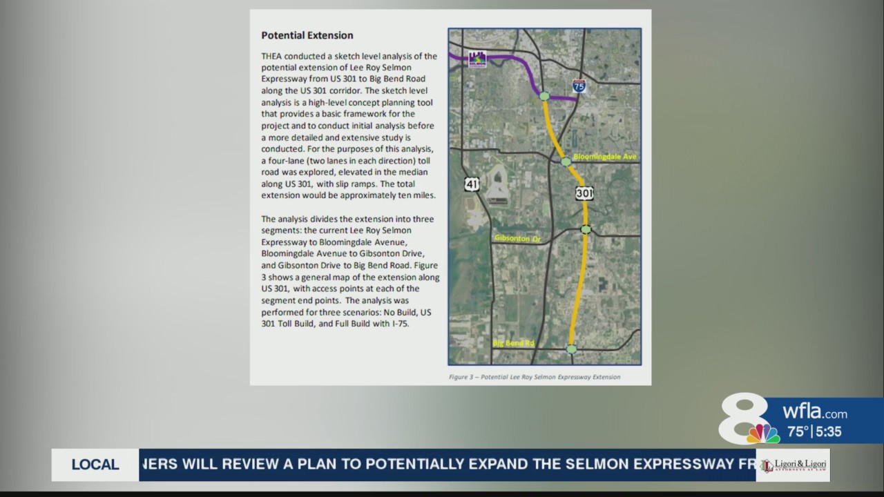 Selmon Expressway could extend over US 301 to Riverview – WFLA