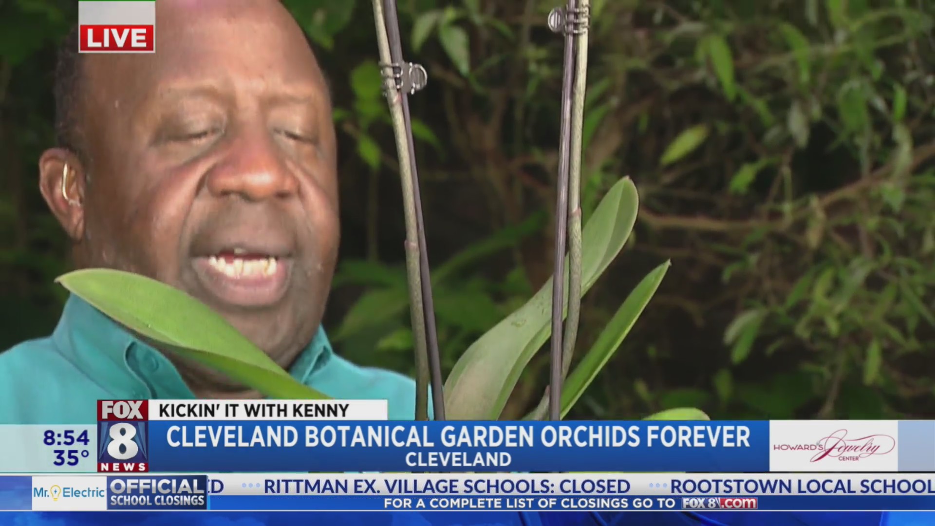 Kenny’s surrounded by orchids at Cleveland Botanical Garden – Fox 8 ...