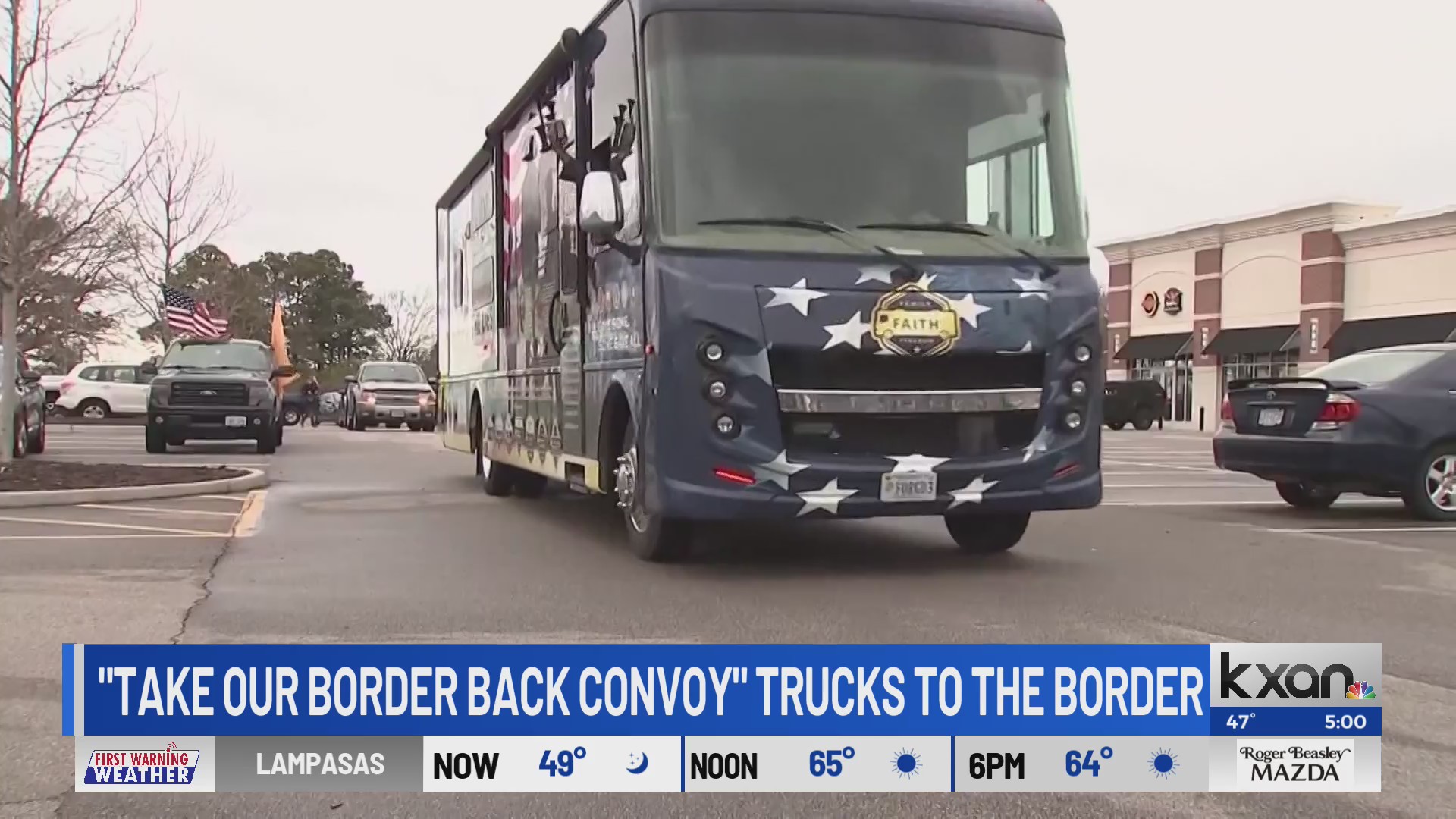 ‘Take Our Border Back Convoy’ heading through Central Texas to Eagle ...