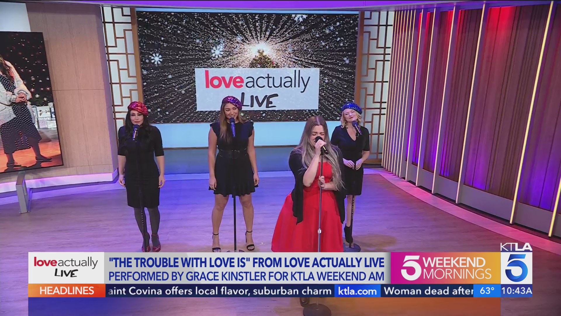 Grace Kinstler talks ‘Love Actually Live’ and performs ‘The Trouble ...