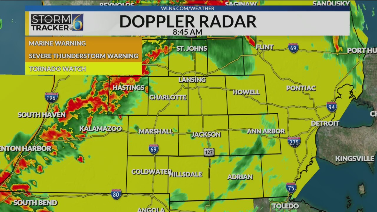 Tornado watch issued for mid-Michigan – WLNS 6 News