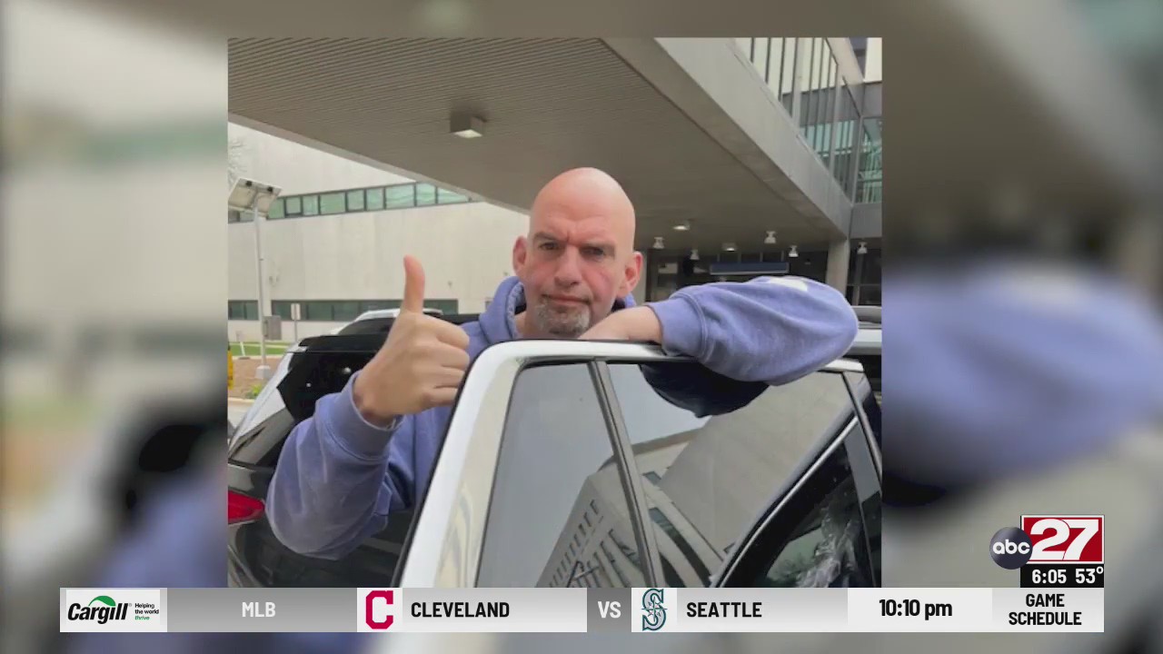 Fetterman released from Walter Reed after depression treatment ...