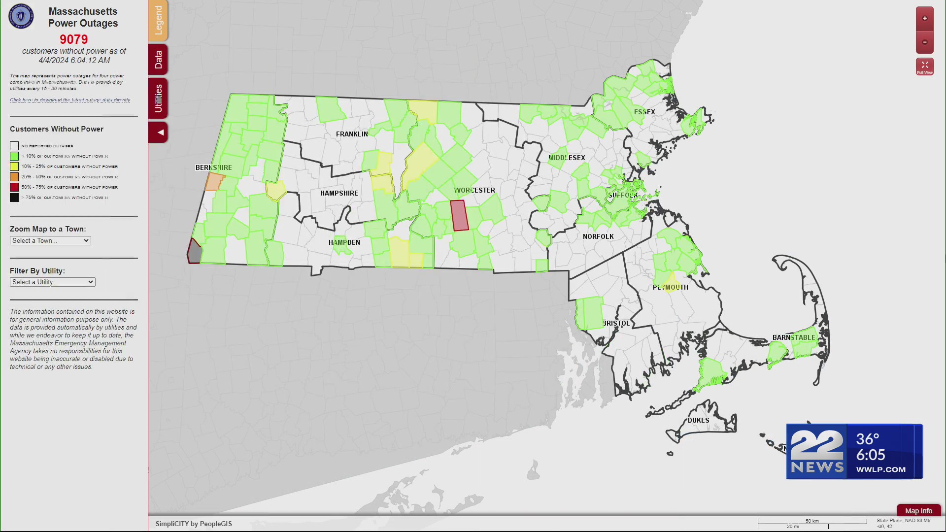 Storm causing thousands of power outages across Massachusetts – WWLP