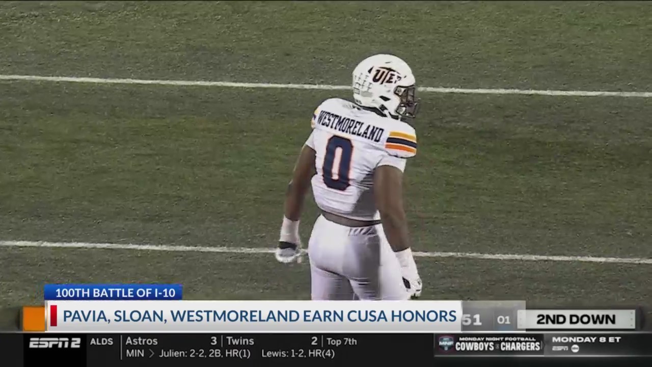 Sloan, Westmoreland earn CUSA Player of the Week honors – KTSM 9 News