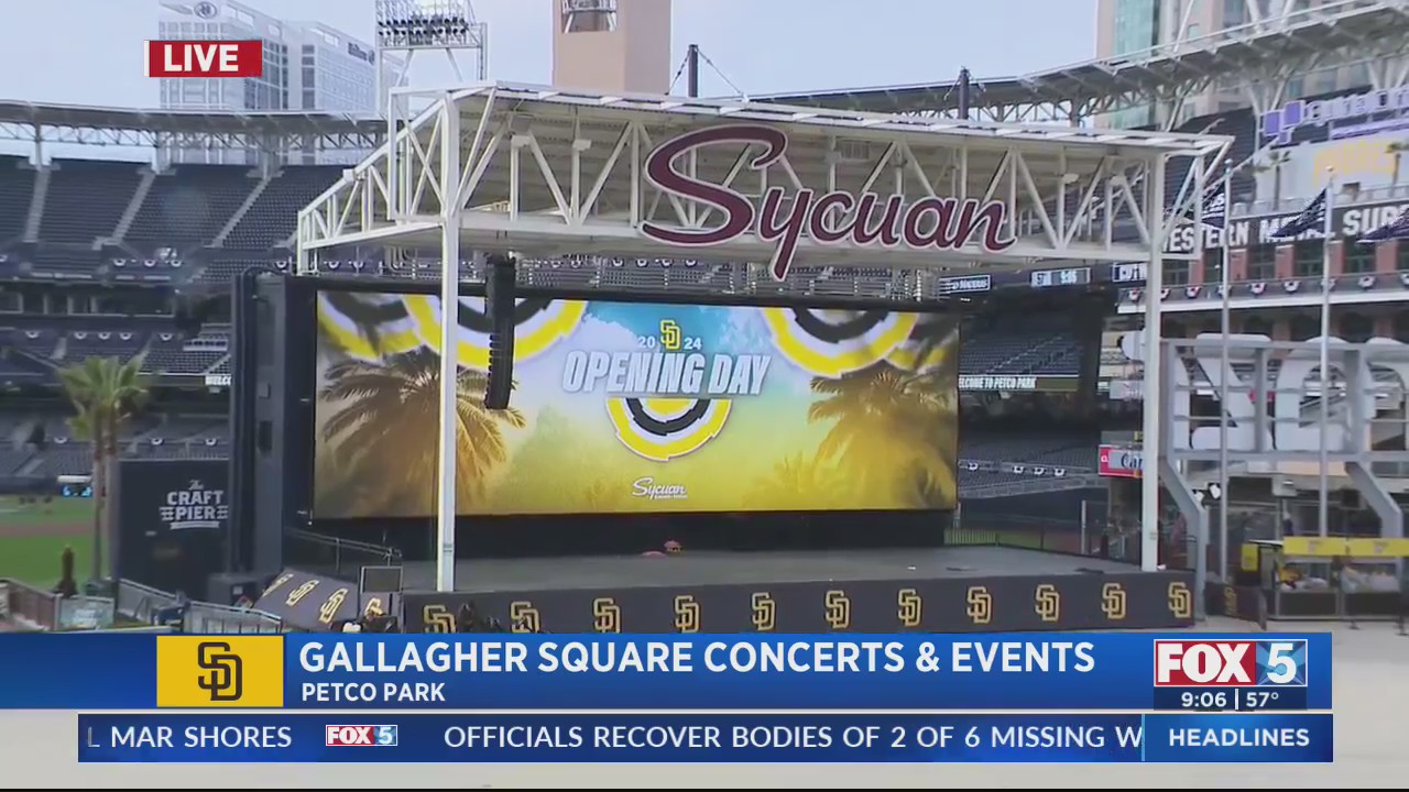 A look at the renovated Gallagher Square at Petco Park – FOX 5 San ...