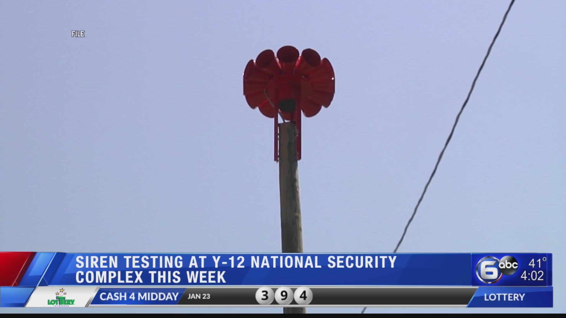 Siren testing at Y-12 National Security Complex this week – WATE 6 On ...