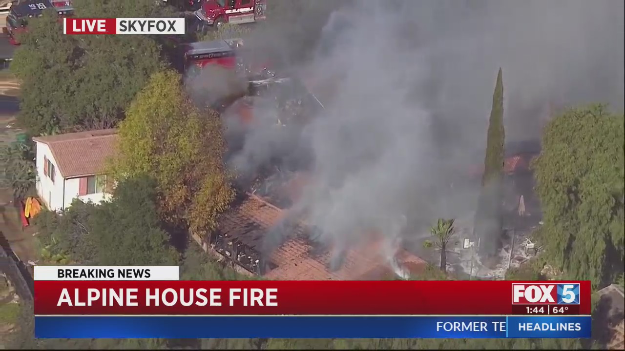 Fire Erupts At Alpine Home – FOX 5 San Diego & KUSI News