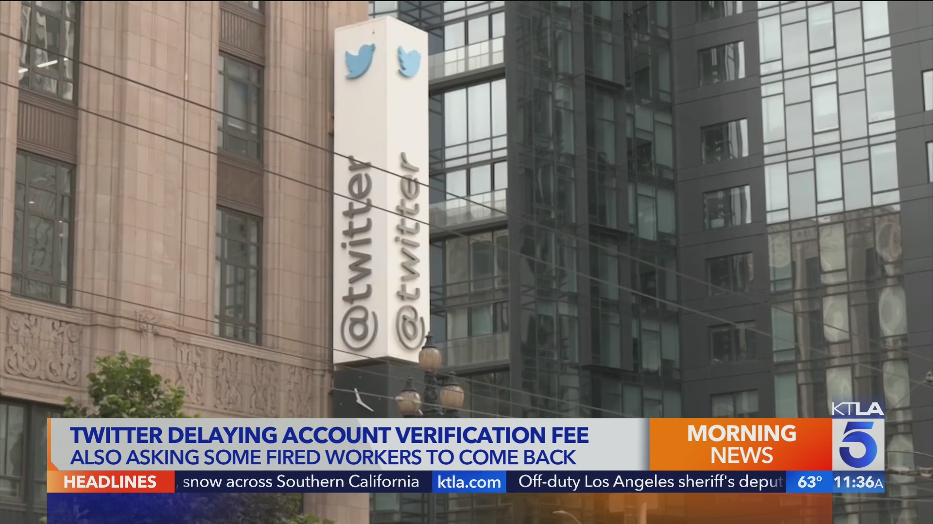 Twitter is delaying the account verification fee – KTLA