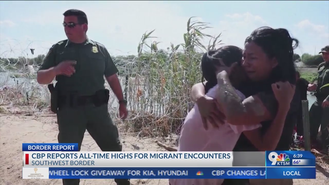 CBP reports all-time highs for yearly, monthly migrant encounters along ...