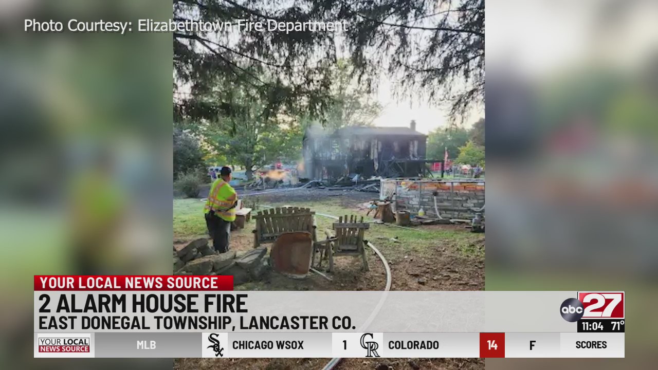 Two-alarm house fire in East Donegal Township – ABC27