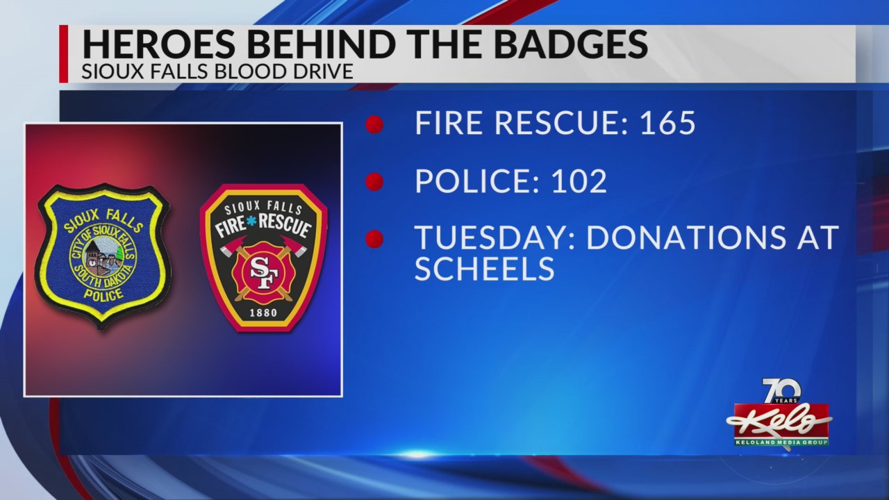 Heroes Behind the Badges Blood Drive update – KELOLAND.com