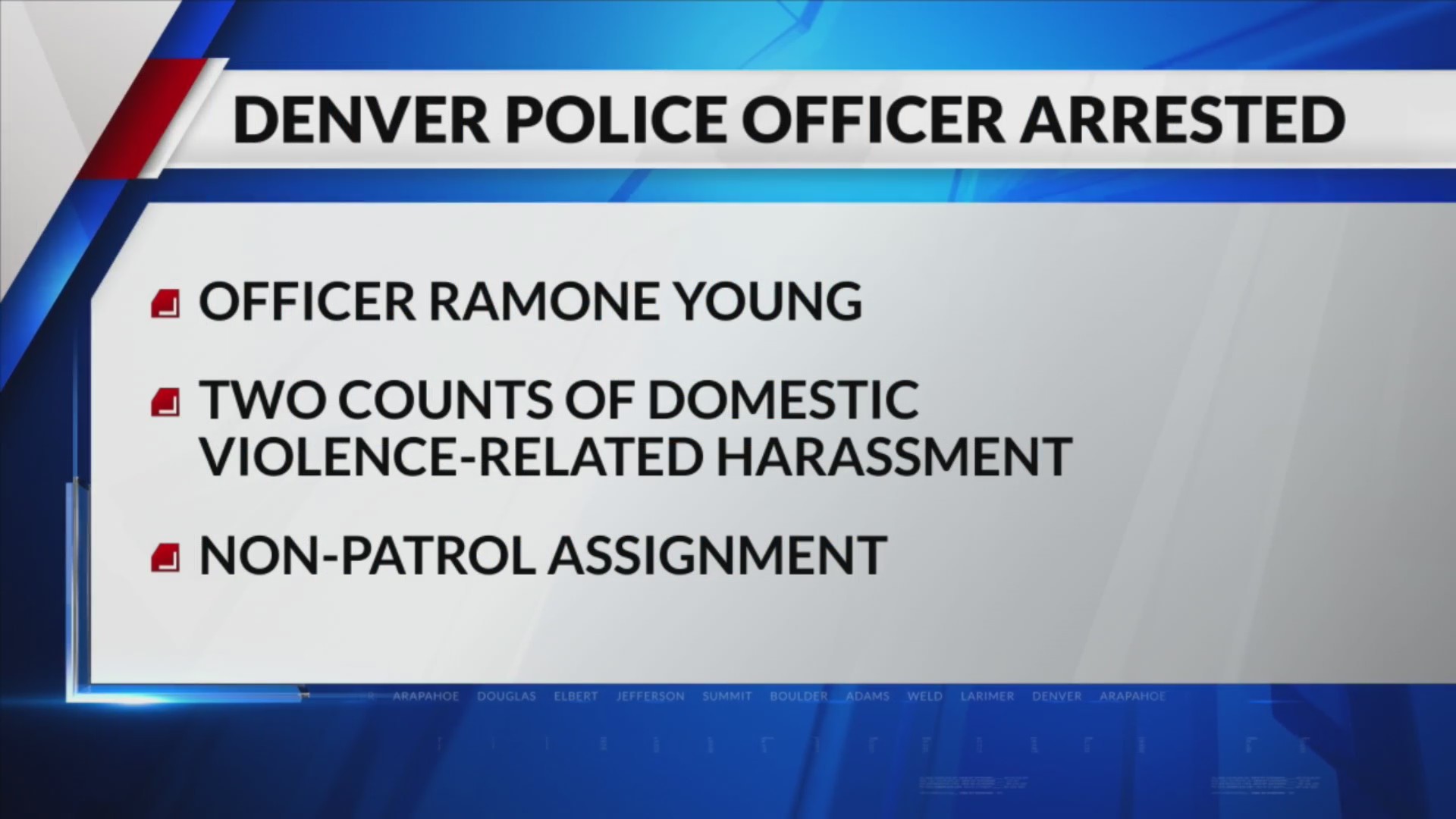 Denver police officer arrested on harassment charges, DPD said – FOX31 ...