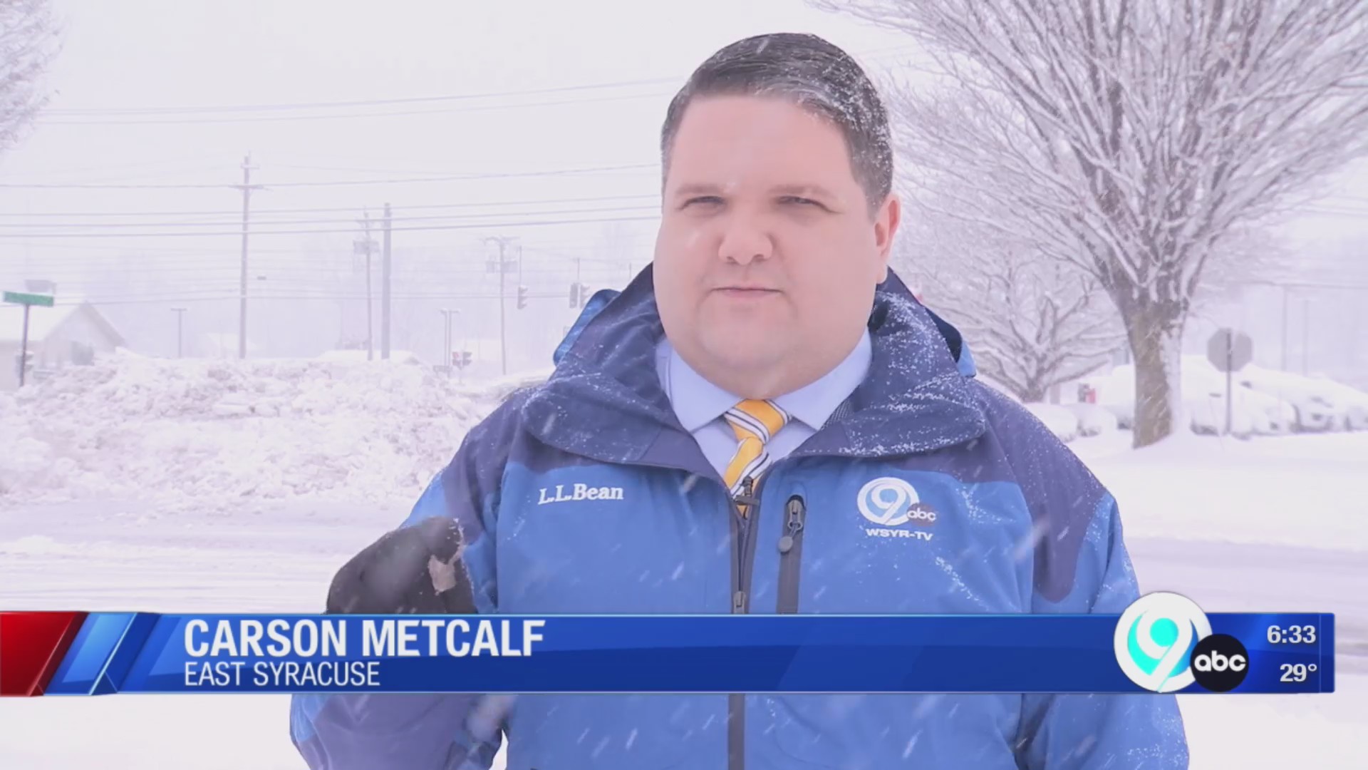 Meteorologist Carson Metcalf talks snow and road conditions – WSYR
