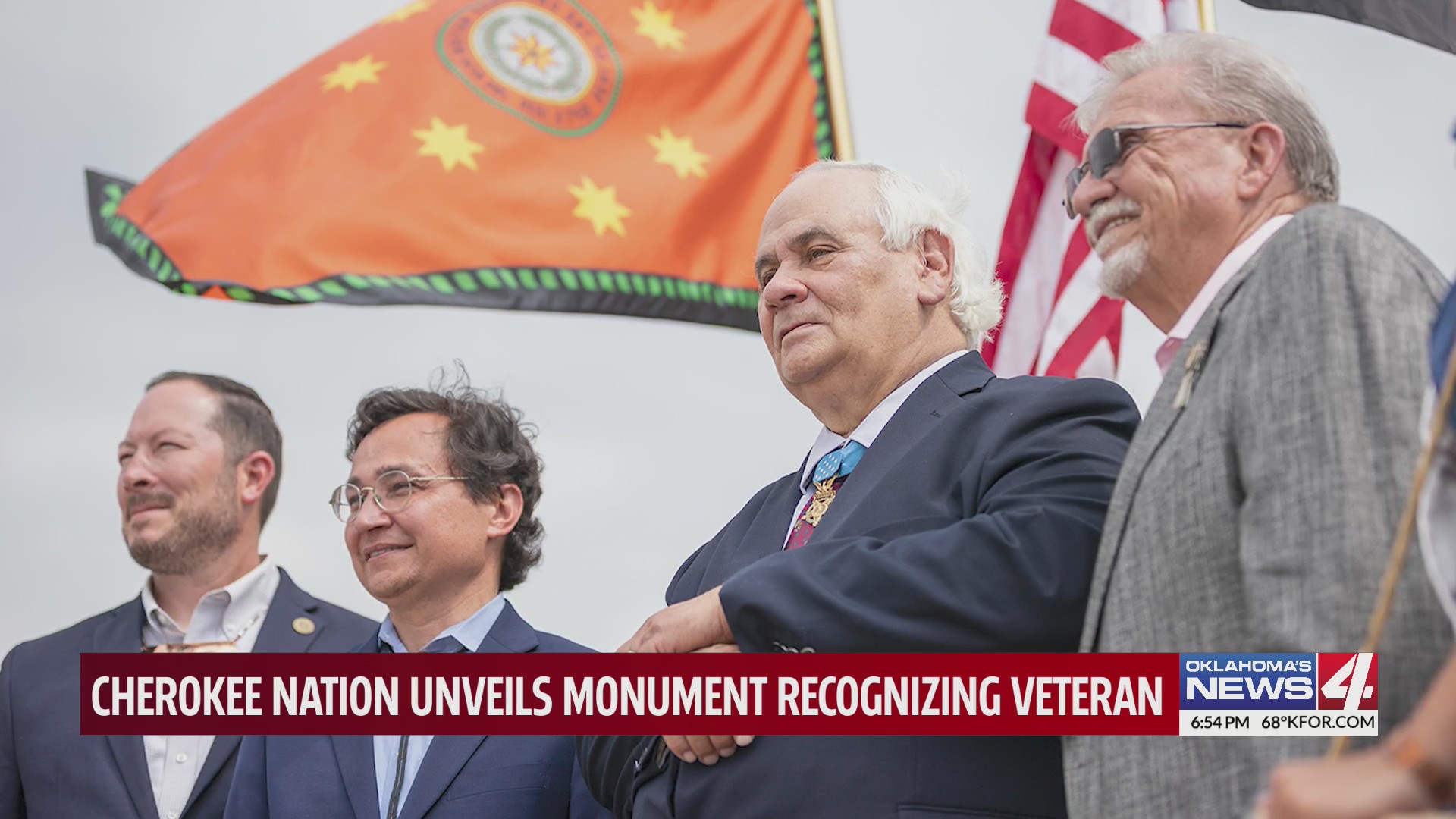 Cherokee Nation unveils monument recognizing veteran – KFOR.com ...