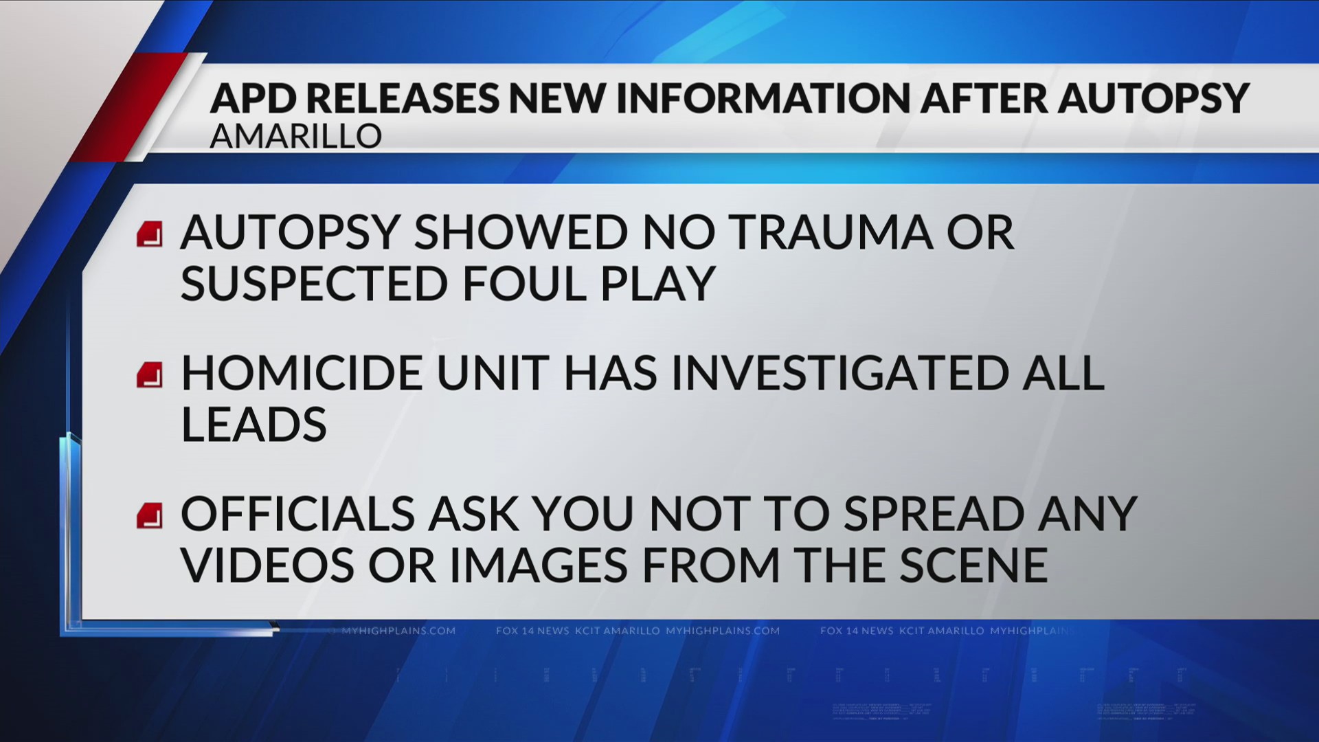 Amarillo Police releases autopsy results in relation to woman who died ...