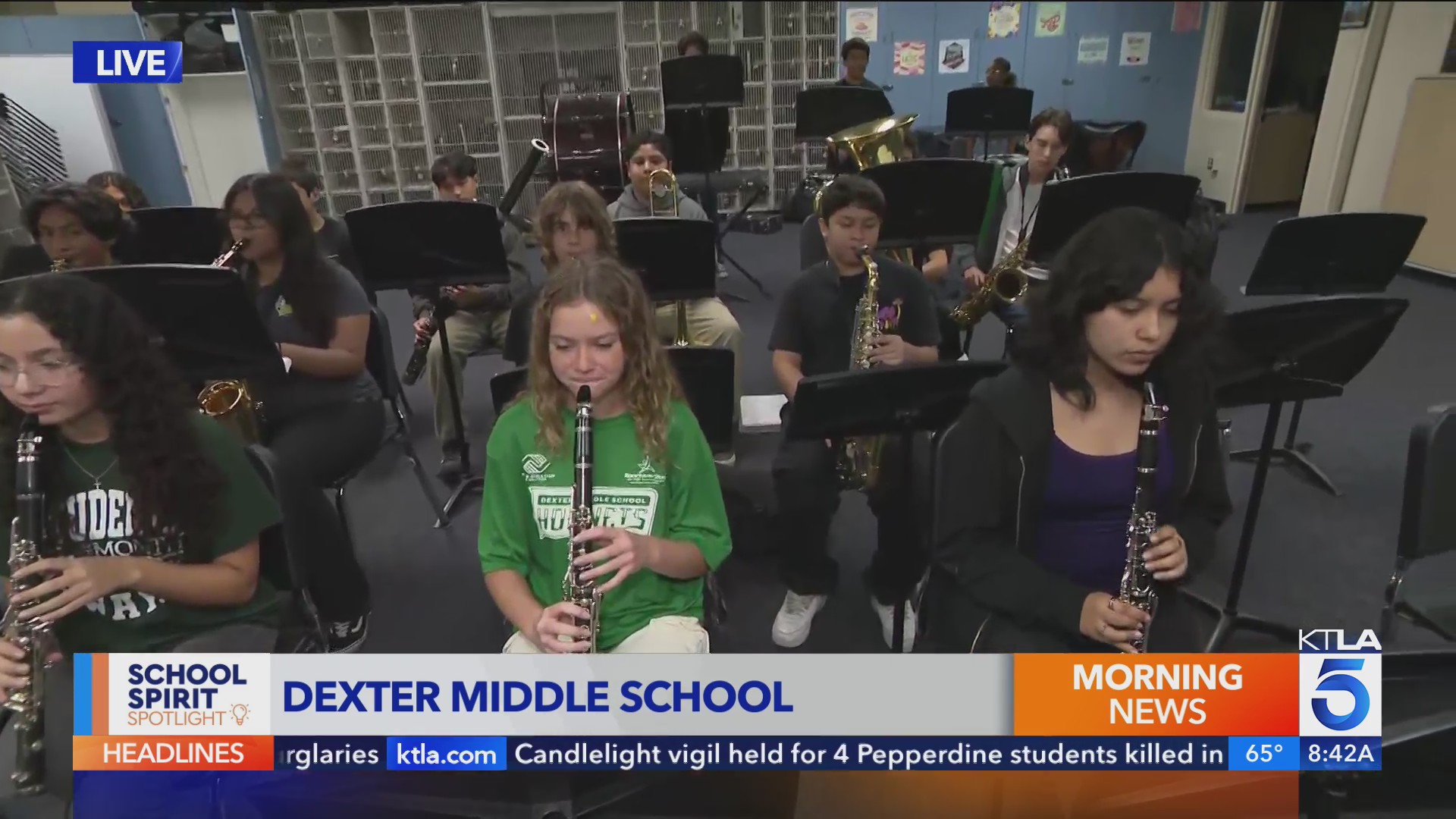 School Spirit Spotlight: Dexter Middle School (8 a.m.) – KTLA