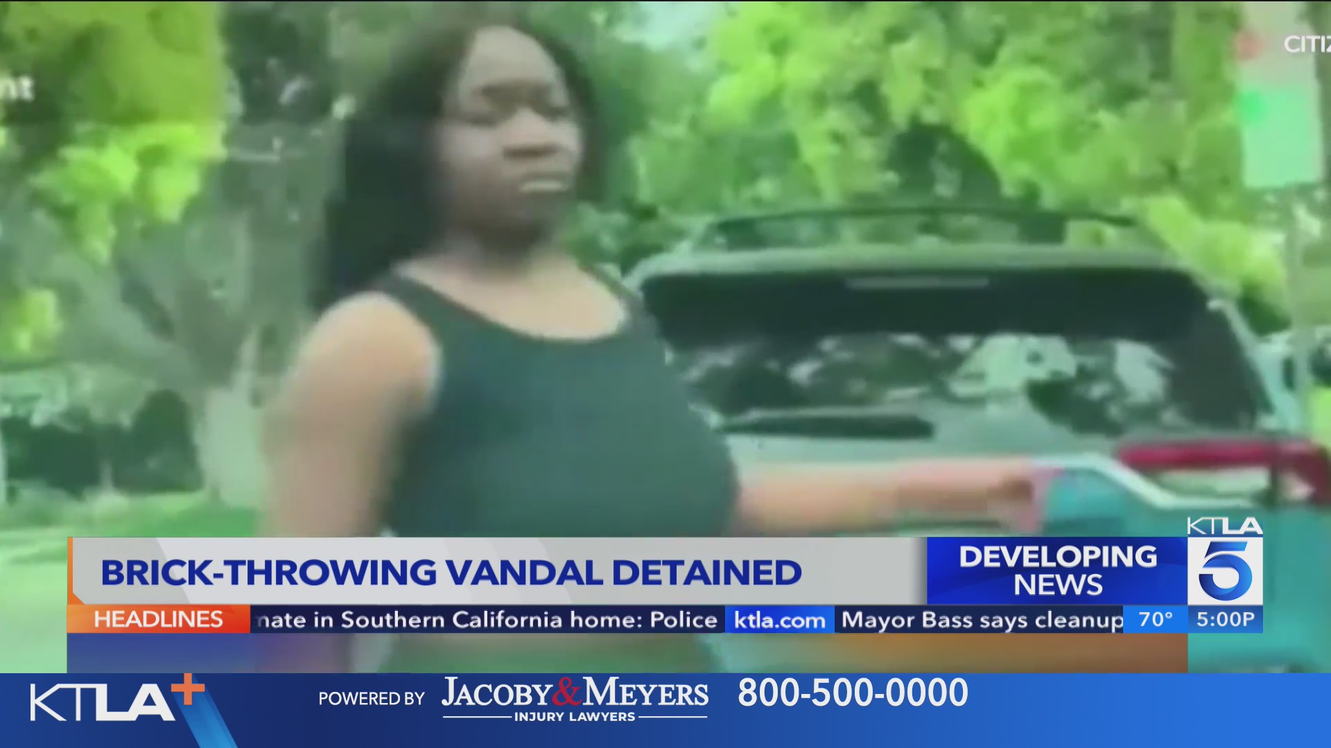 Woman seen smashing car windshields with bricks in L.A. arrested by ...