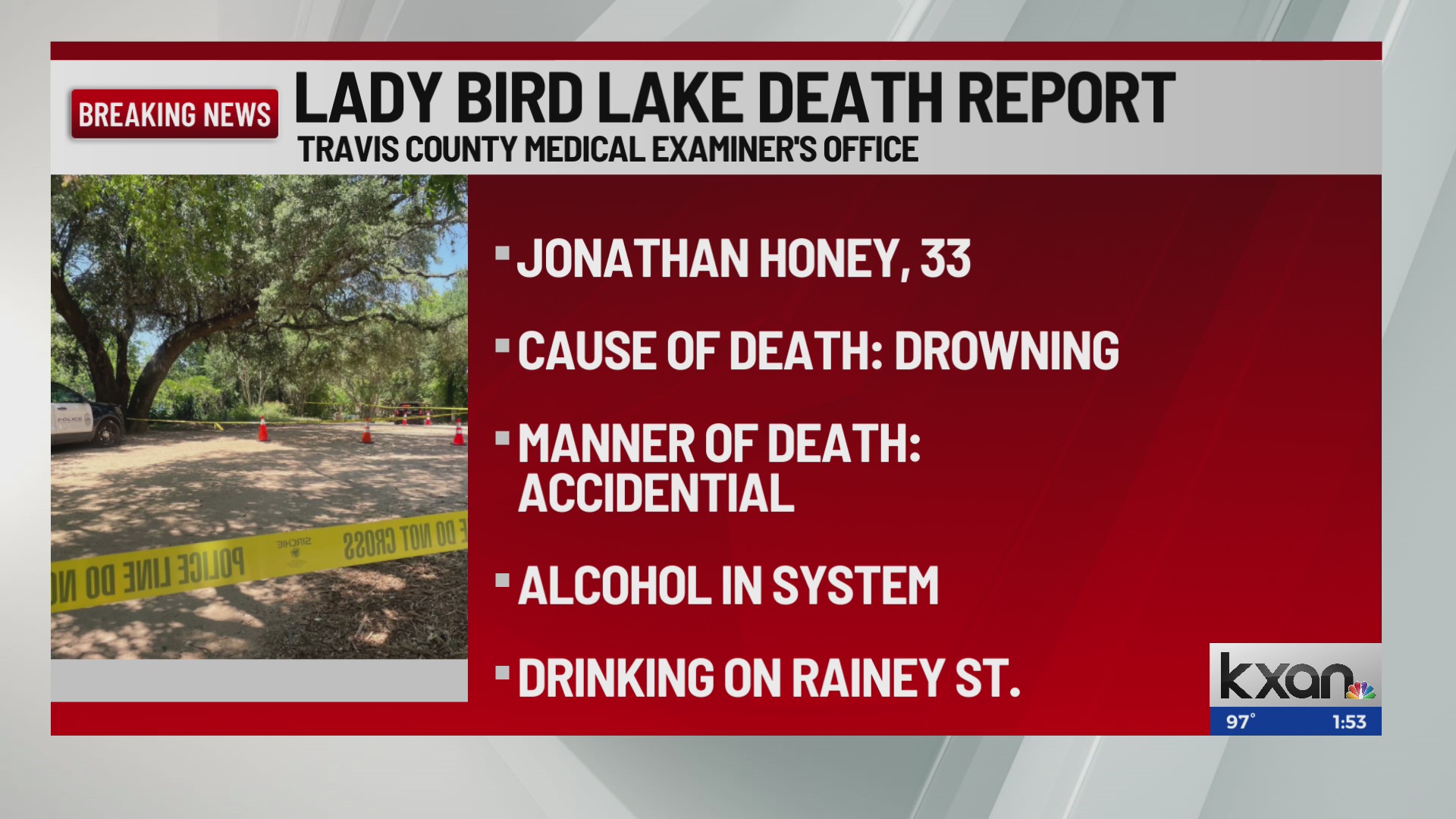 Man found in Lady Bird Lake died of accidental drowning, autopsy shows ...