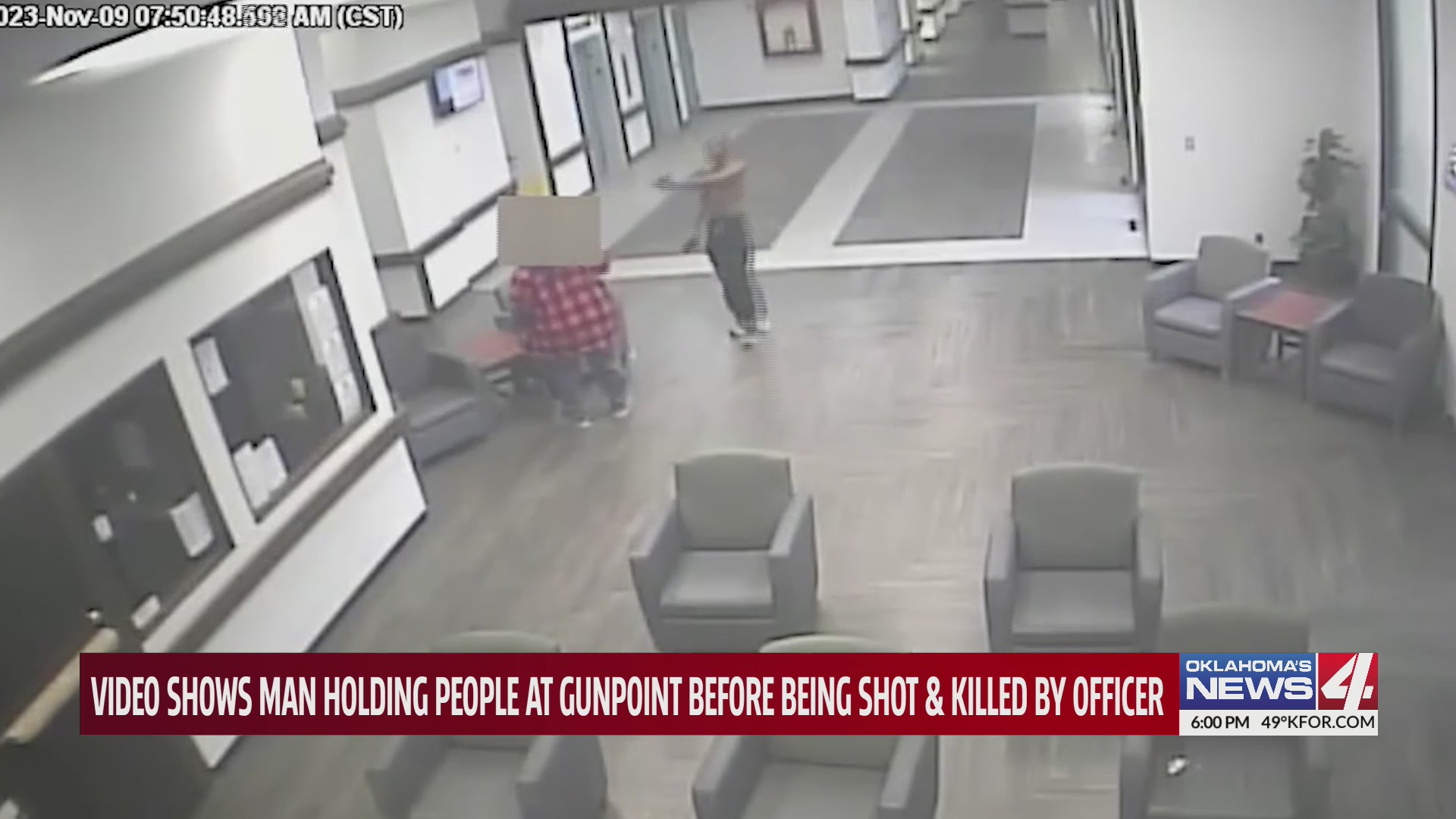 Video shows man holding people at gunpoint before being shot and killed ...