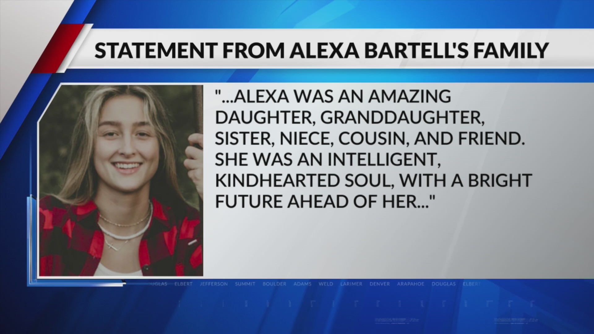 How you can help Alexa Bartell’s family honor her memory – FOX31 Denver
