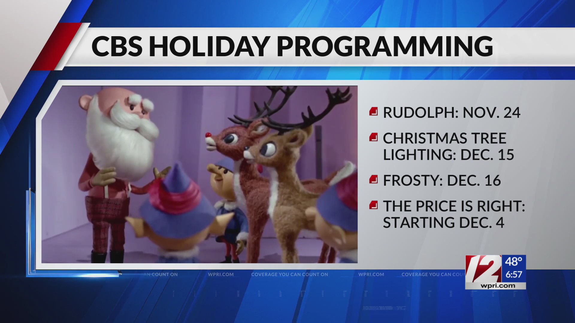 Here is the CBS 2023 holiday special schedule – WPRI.com