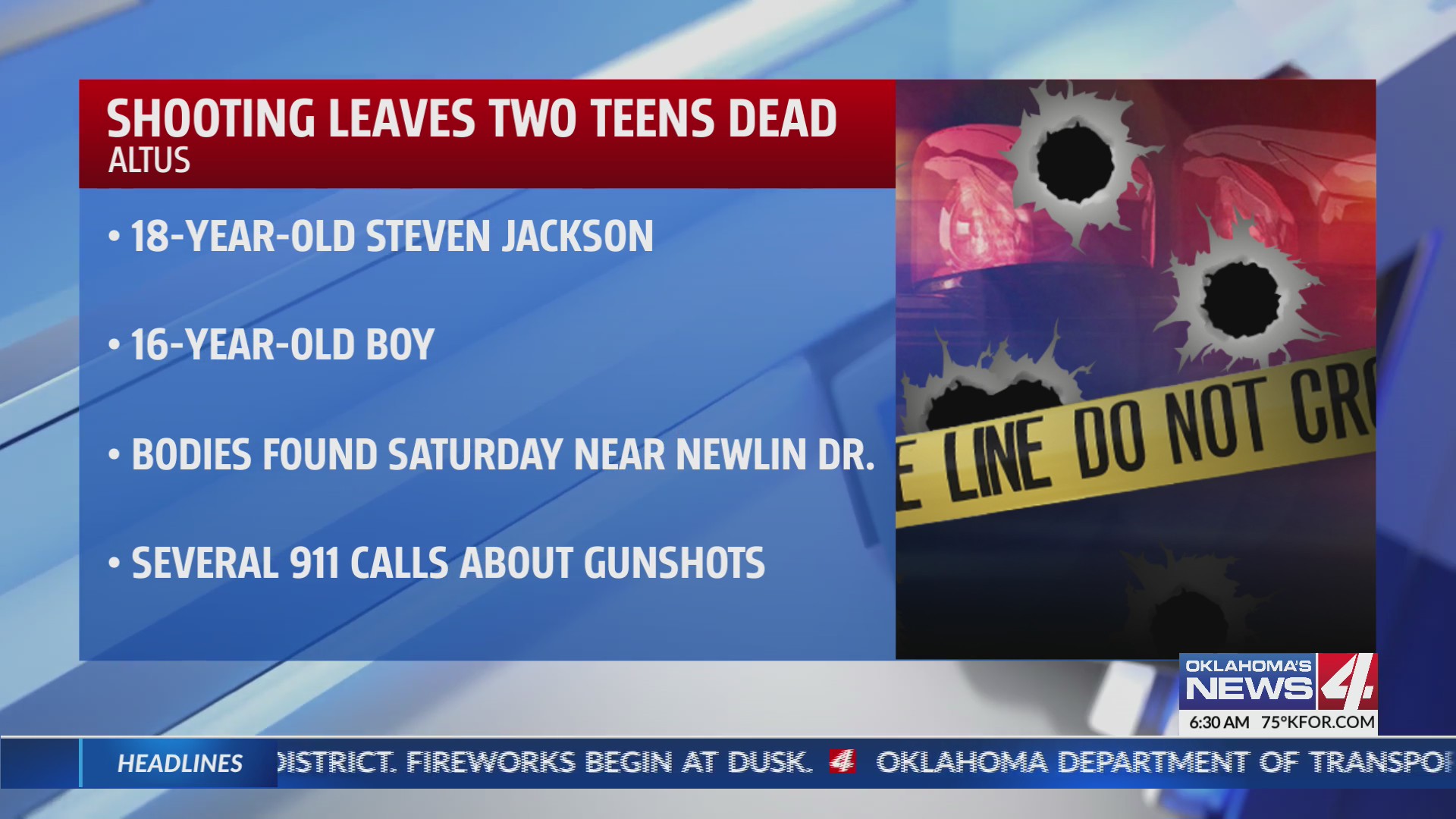 Two teens killed in Altus shooting – KFOR.com Oklahoma City