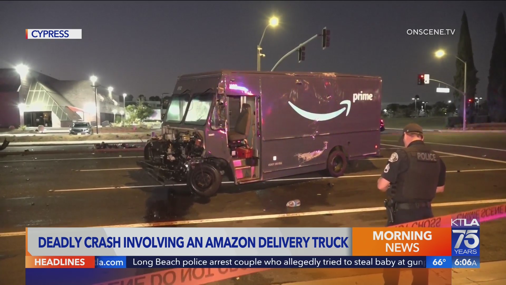 1 killed in crash involving Amazon truck – KTLA