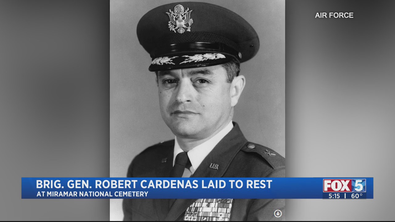 Brig. Gen Robert Cardenas Laid To Rest In Miramar – FOX 5 San Diego