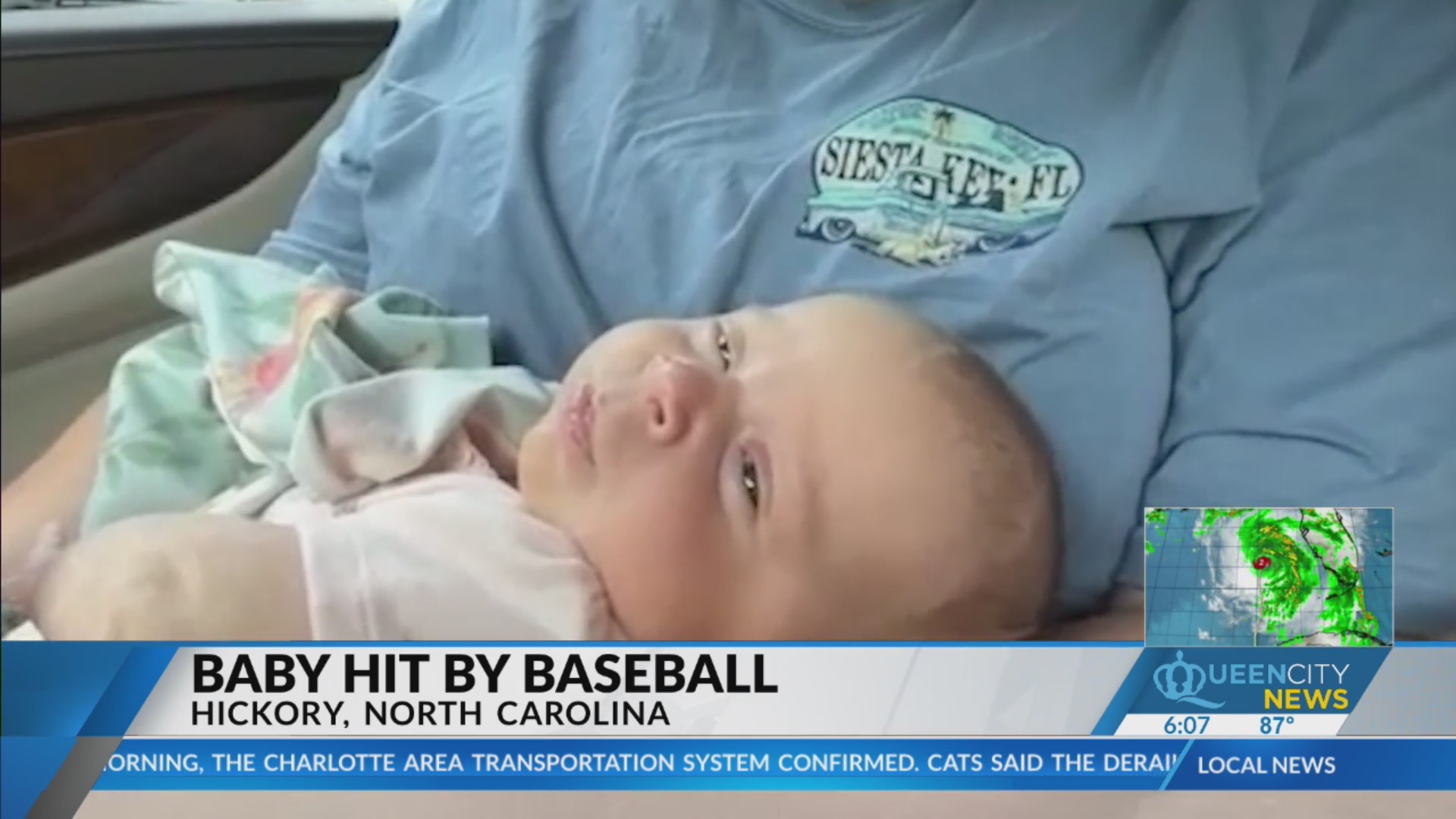 Baby hit by foul ball recovering from head injuries – WSPA 7NEWS