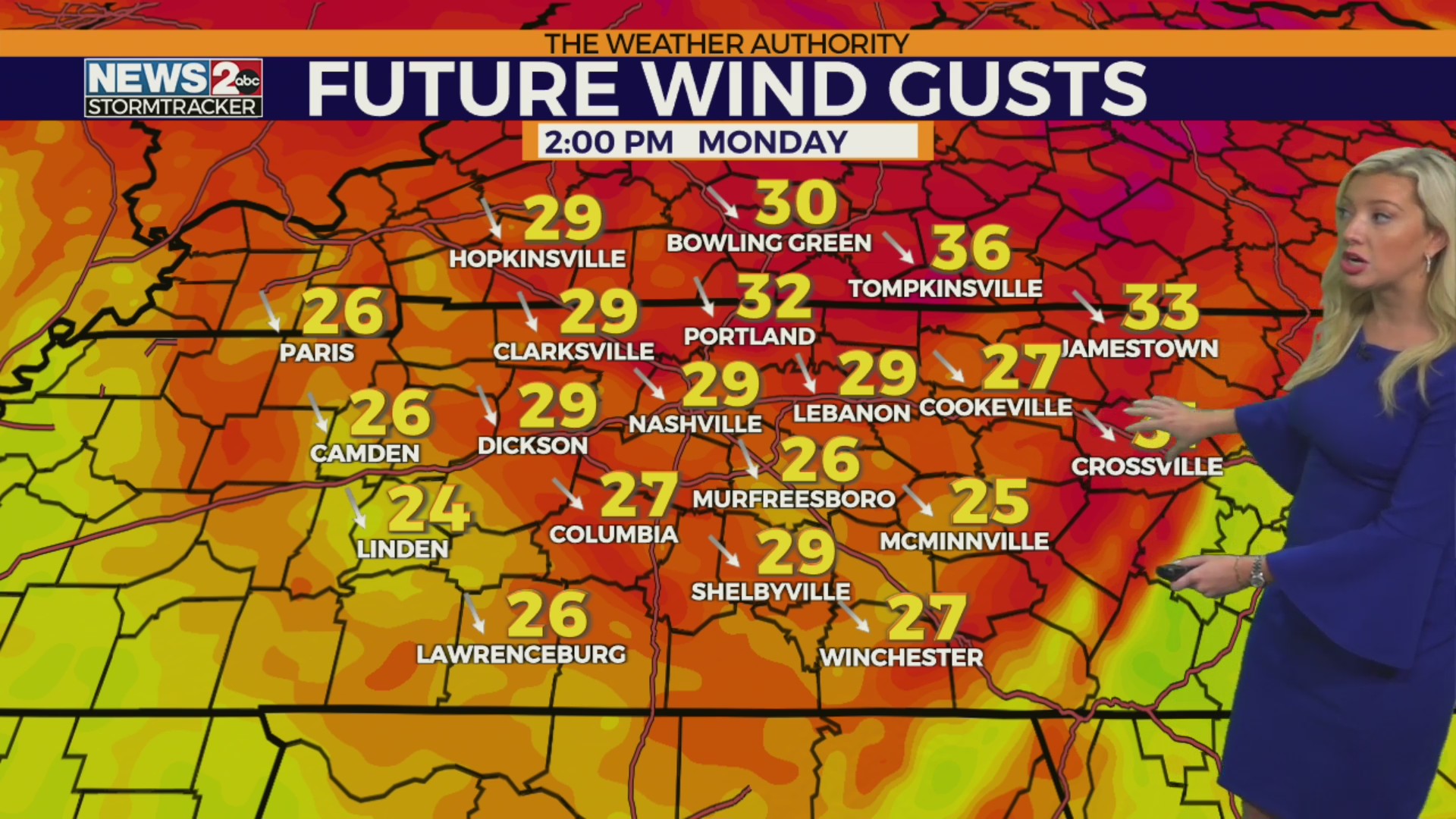 Meteorologist Shelby Mac has the Sunday Night Forecast – WKRN News 2