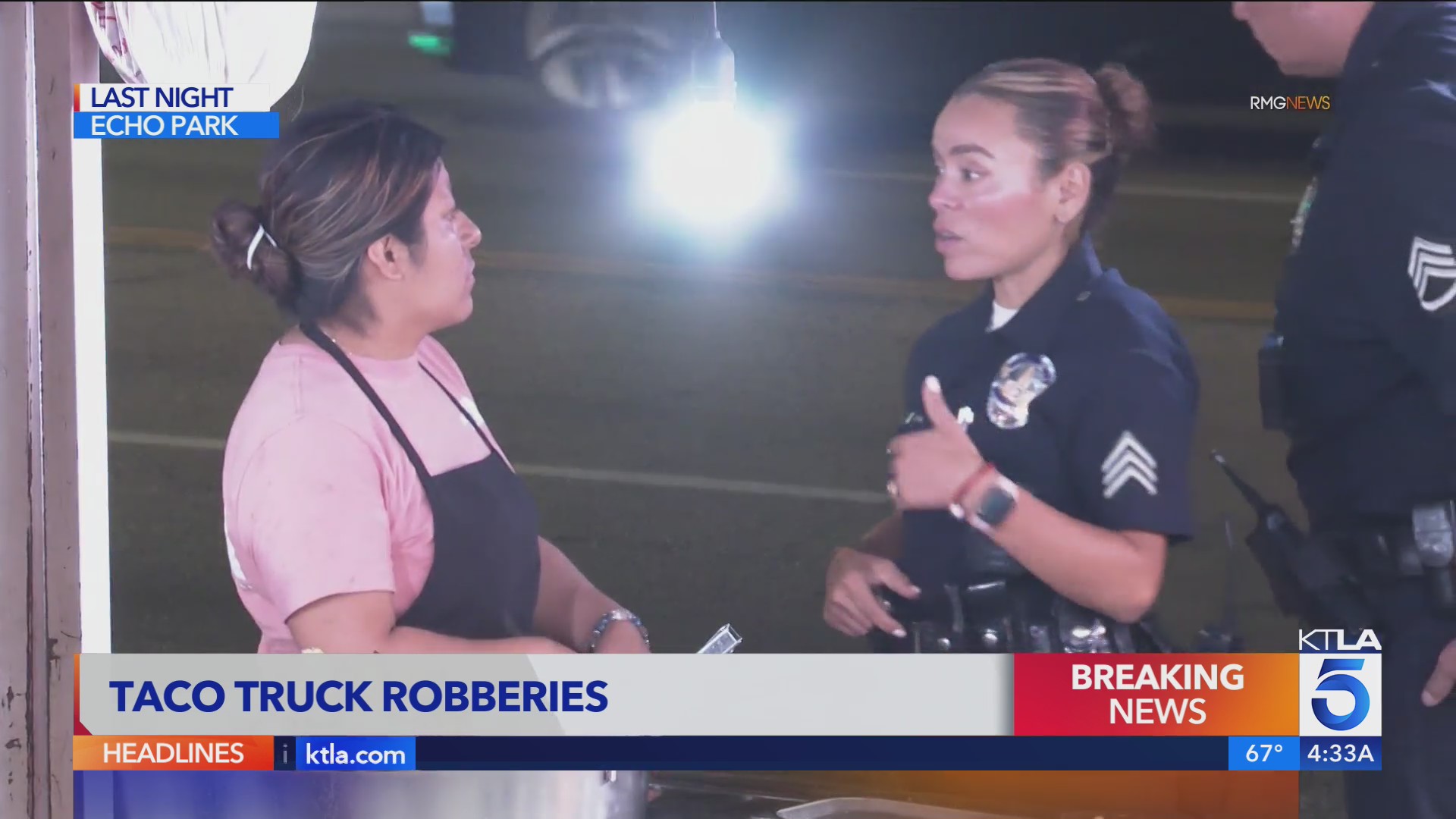 Armed robbers strike at least 5 food trucks, taco stands – KTLA