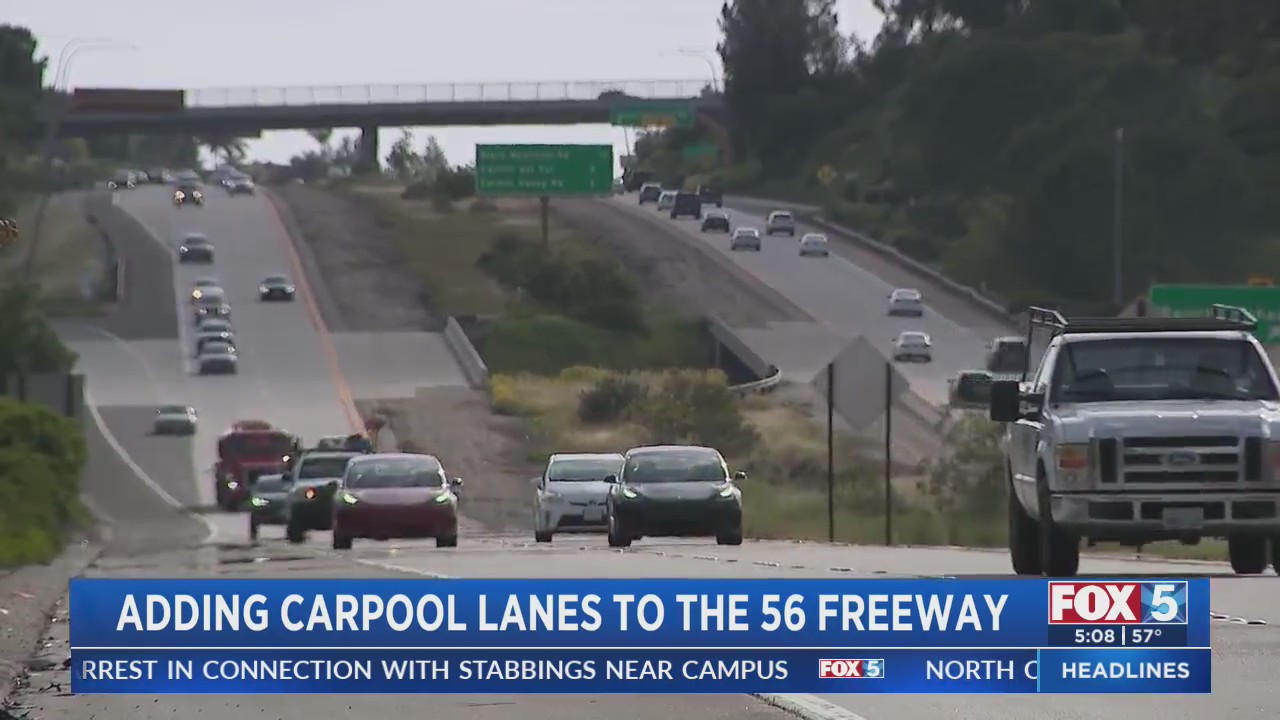Adding Carpool Lanes To The 56 Freeway – FOX 5 San Diego & KUSI News