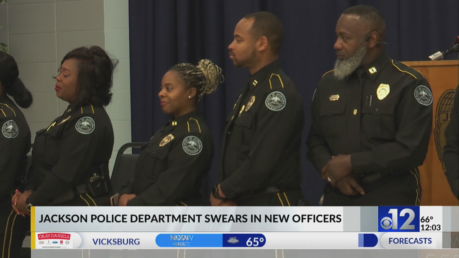Jackson Police Department swears in new officers – WJTV