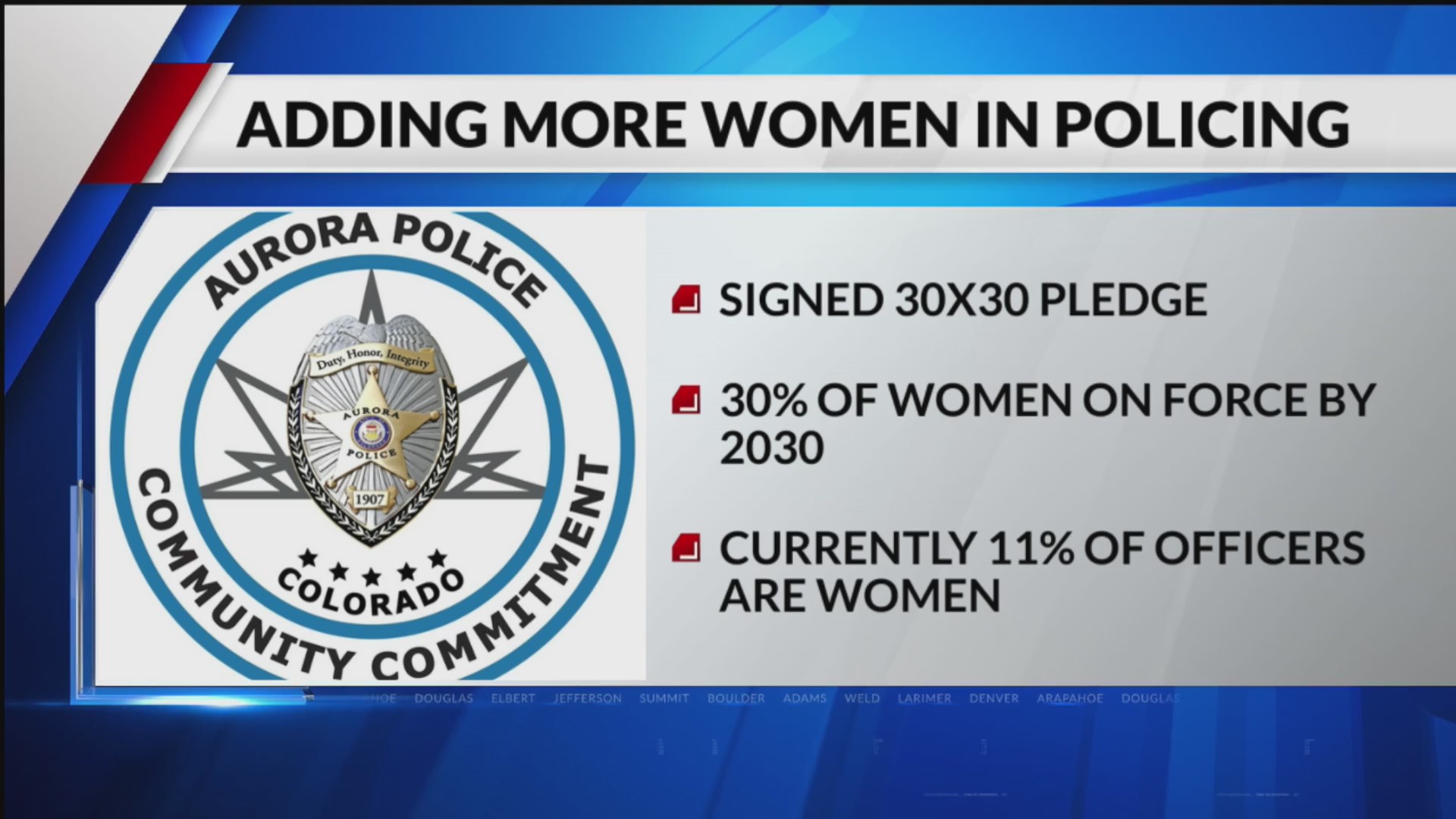 Aurora pledges to hire more women police officers – FOX31 Denver