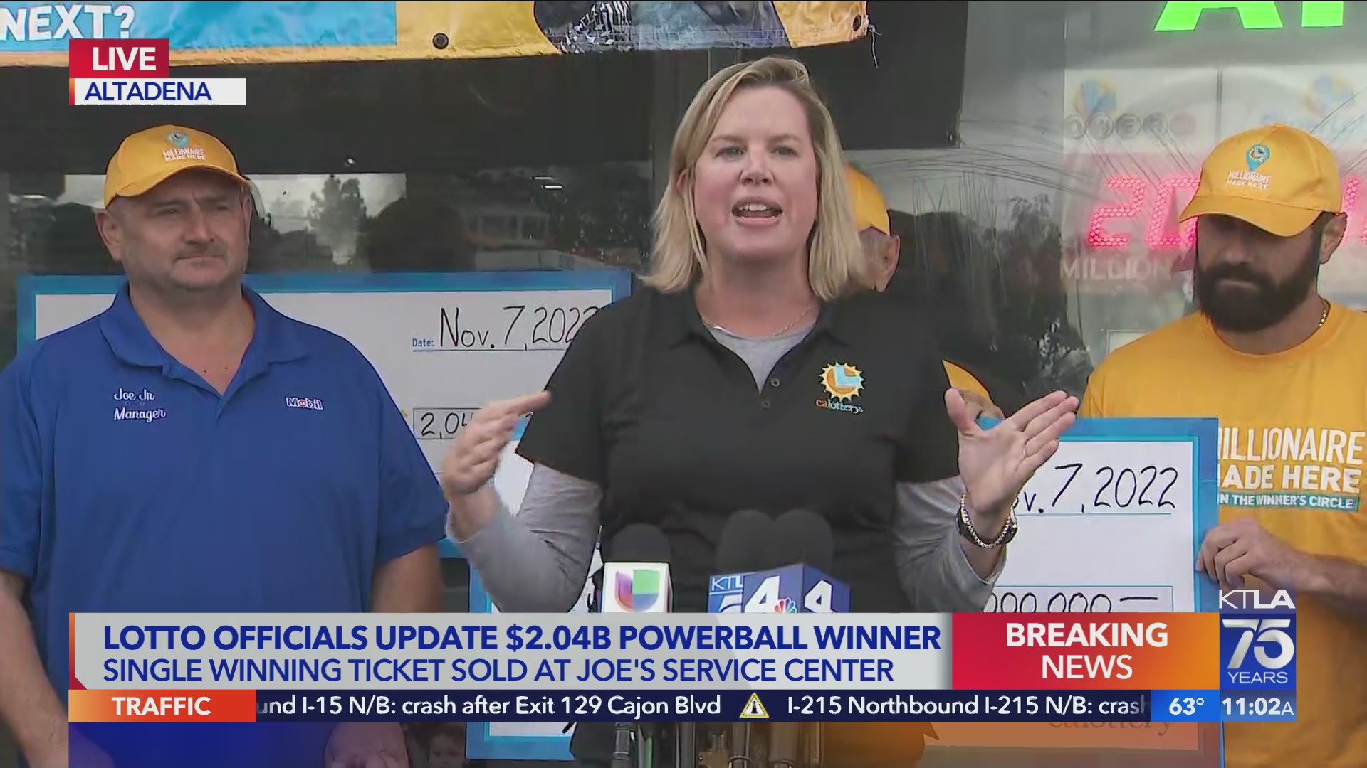 Powerball jackpot-winning ticket sold in Altadena, California – KTLA
