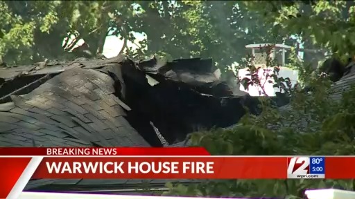 Crews battle house fire in Warwick – WPRI.com