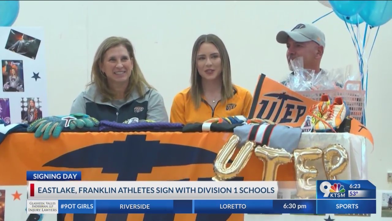 Eastlake, Franklin athletes sign NLI to NCAA Division I schools – KTSM ...