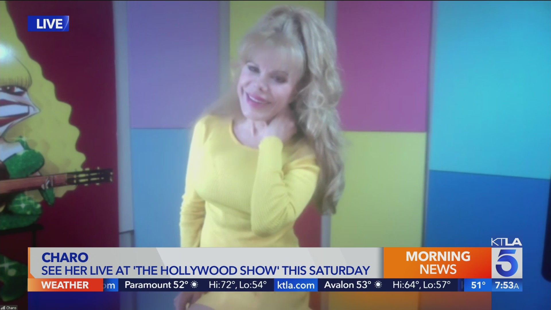Charo will appear at ‘The Hollywood Show’ this Saturday – KTLA