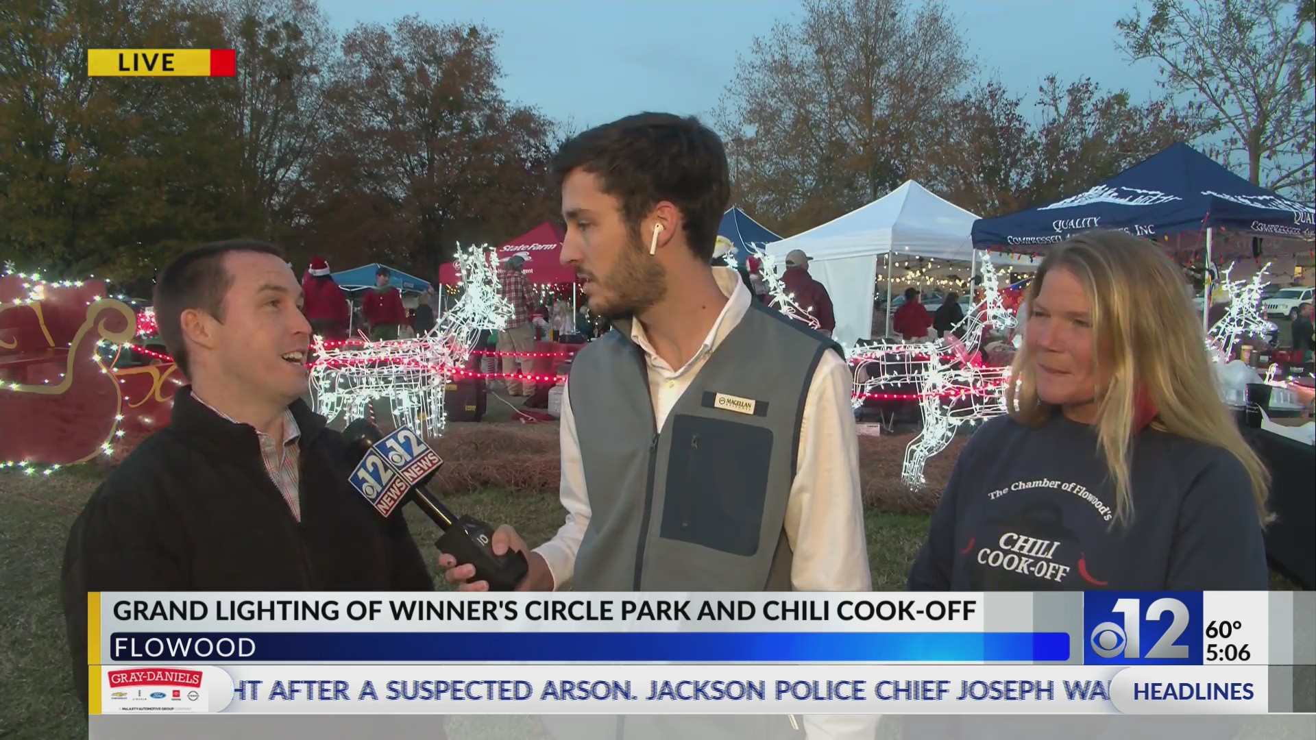 Flowood hosts Grand Lighting of Park and Chili Cook Off – WJTV