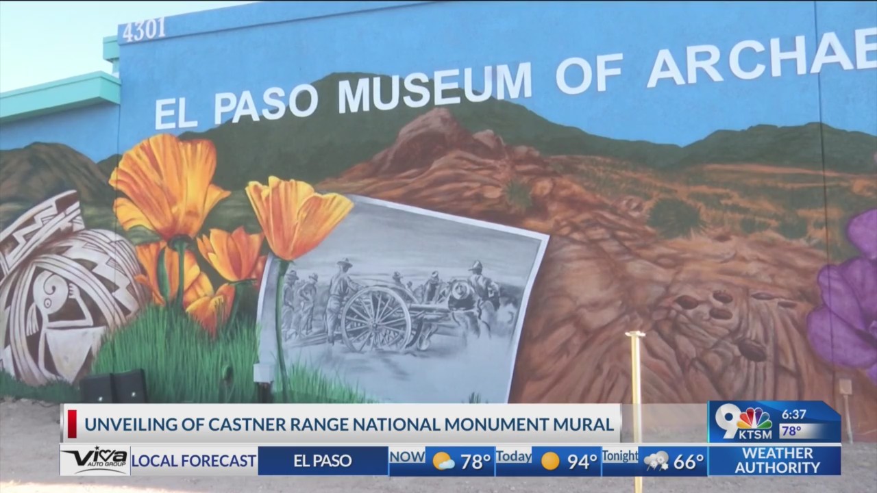 Unveiling ceremony for Castner Range Monument mural – KTSM 9 News