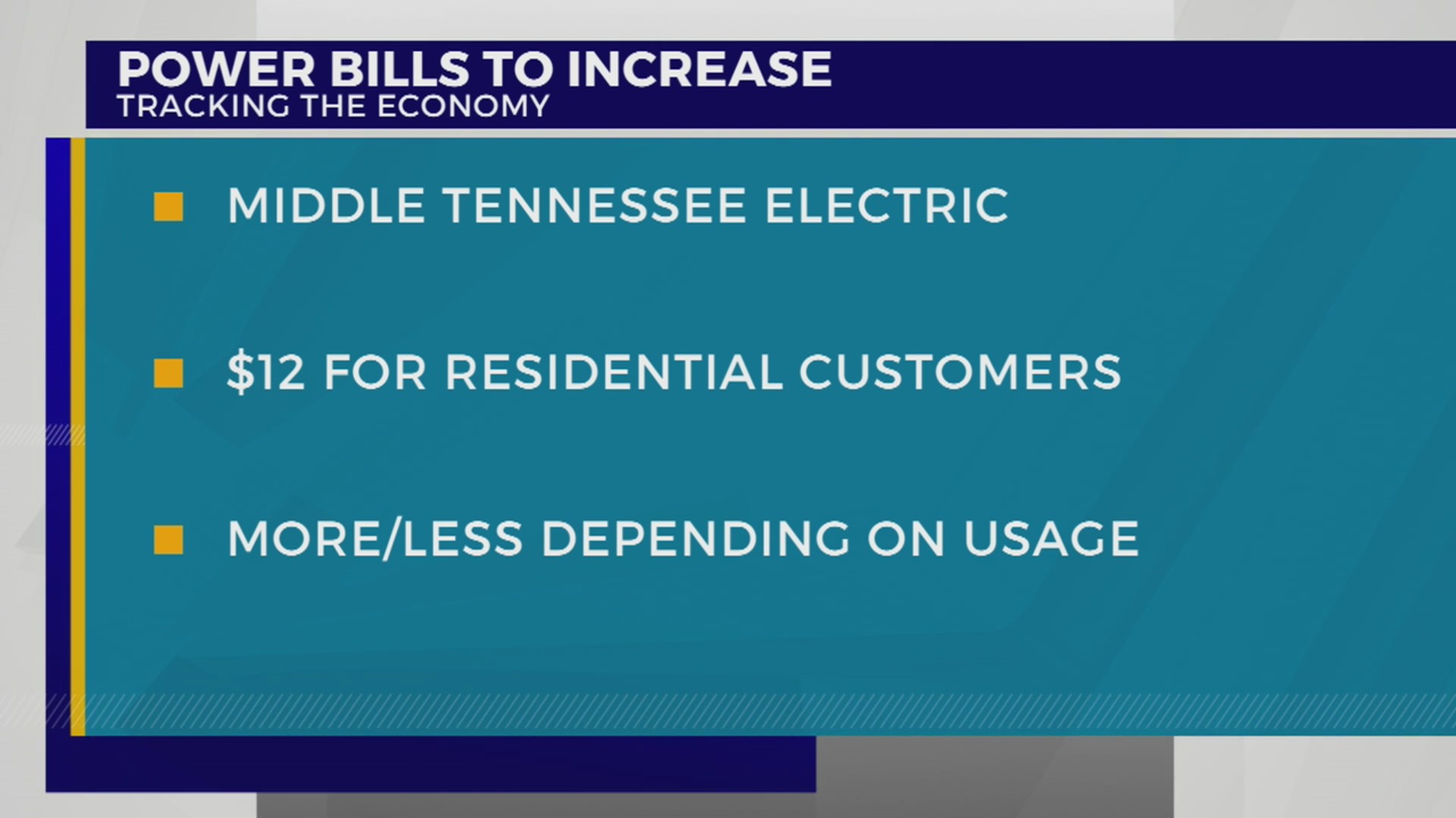 Power bills to increase for MTE customers – WKRN News 2