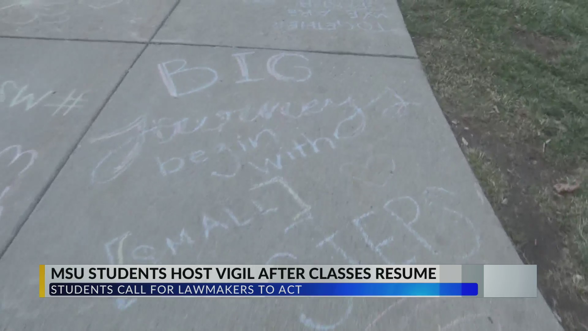 Spartans rally to remember victims during student vigil – WLNS 6 News