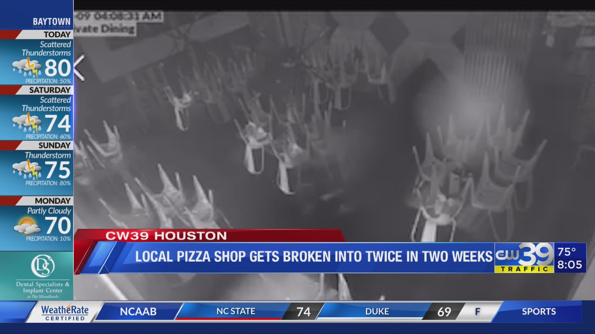 VIDEO: Local pizza shop camera captures break-ins twice in one week ...