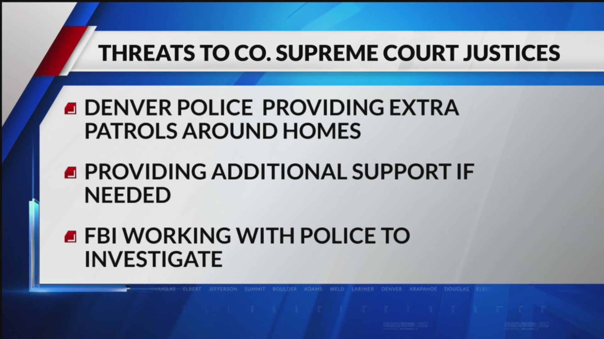 Threats Against Colorado Supreme Court Justices Investigated Fox31 Denver