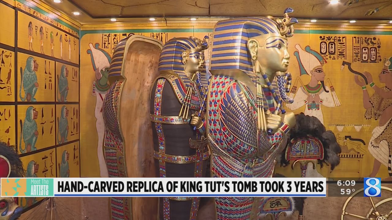 Hand-carved replica of King Tut’s tomb took 3 years – WOODTV.com
