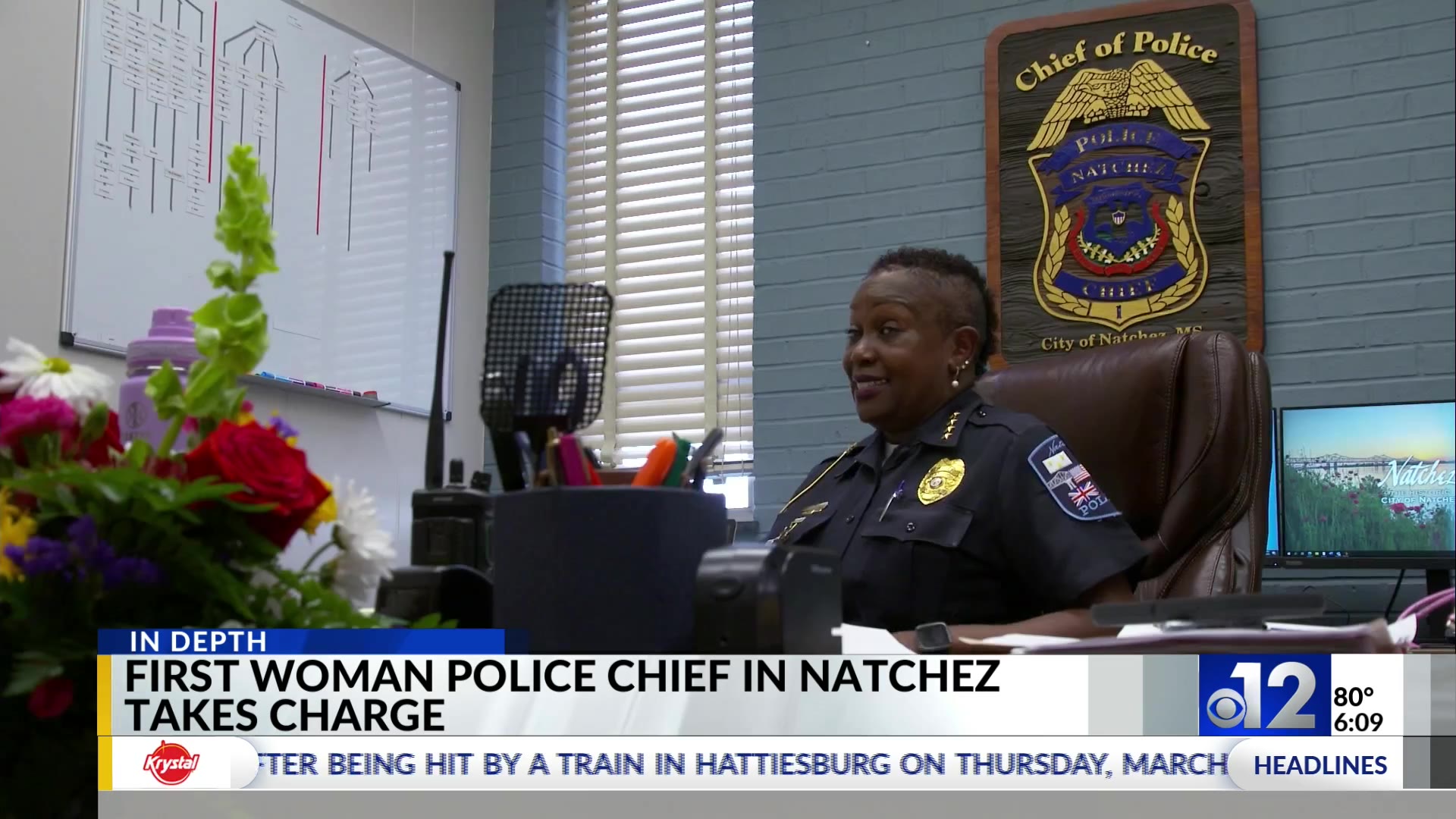 Natchez’s first female police chief takes charge – WJTV