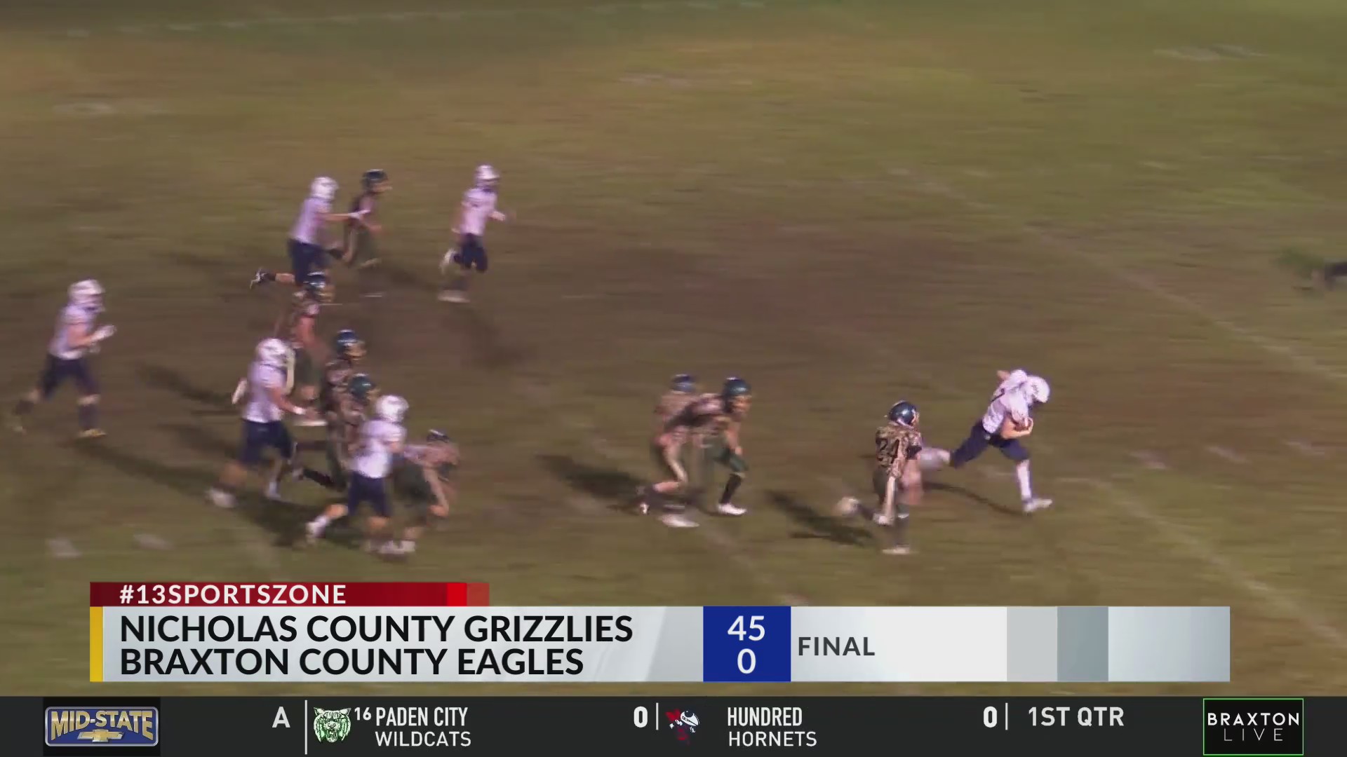 Nicholas with 45-0 shutout over Braxton – WOWK 13 News