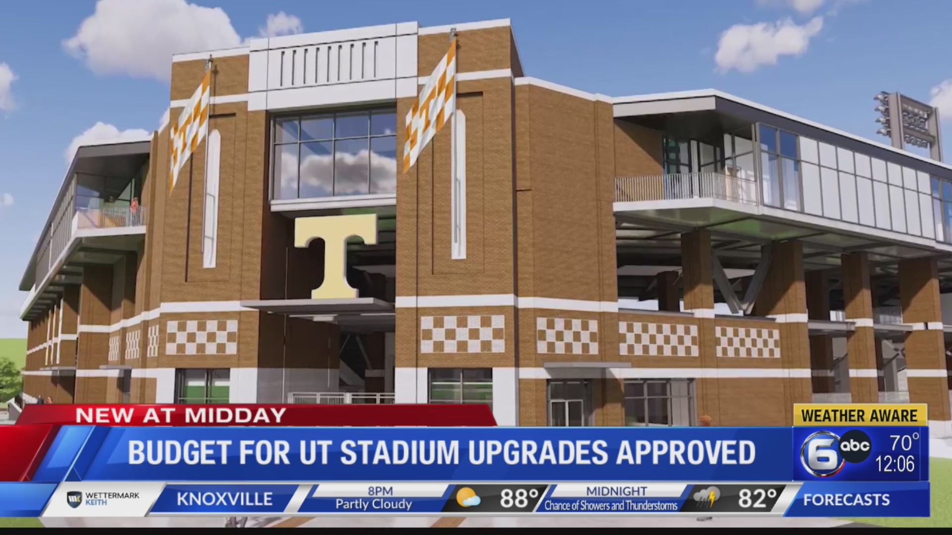 Budget for UT stadium upgrades approved – WATE 6 On Your Side